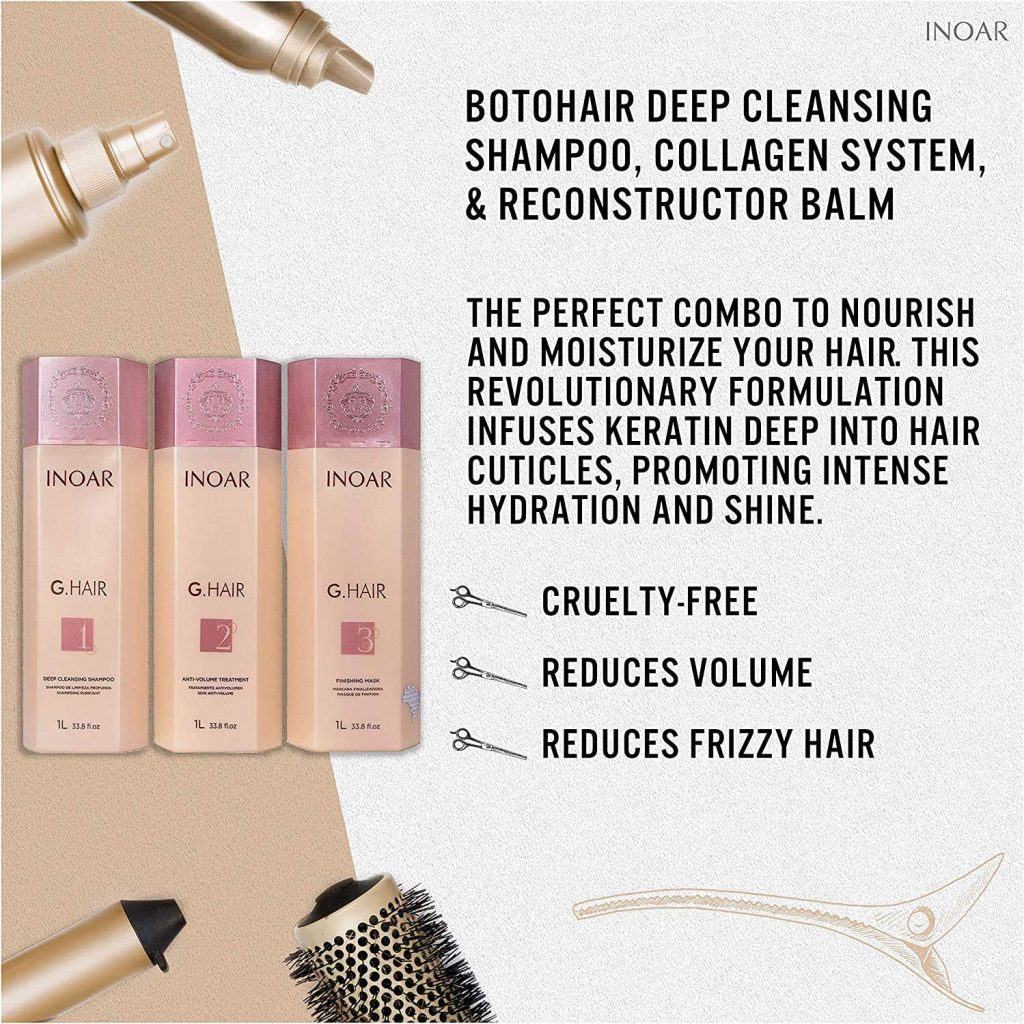 INOAR G-Hair Brazilian Keratin Treatment Blow Dry Hair Straightening ...